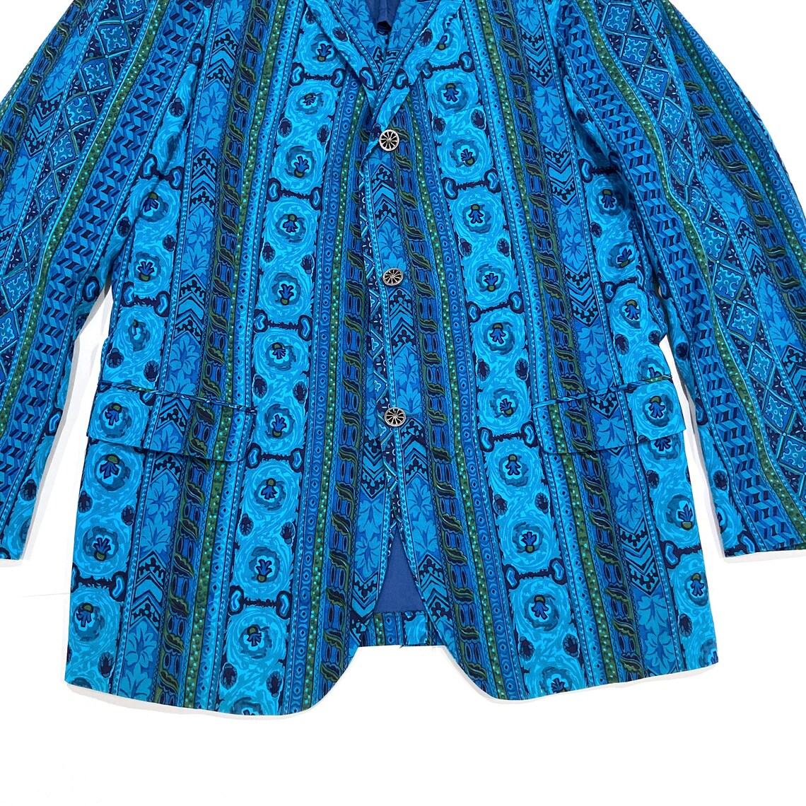 Tropical Print Blazer for Da Costa Barbados by Steegan Ltd - Vintage ...