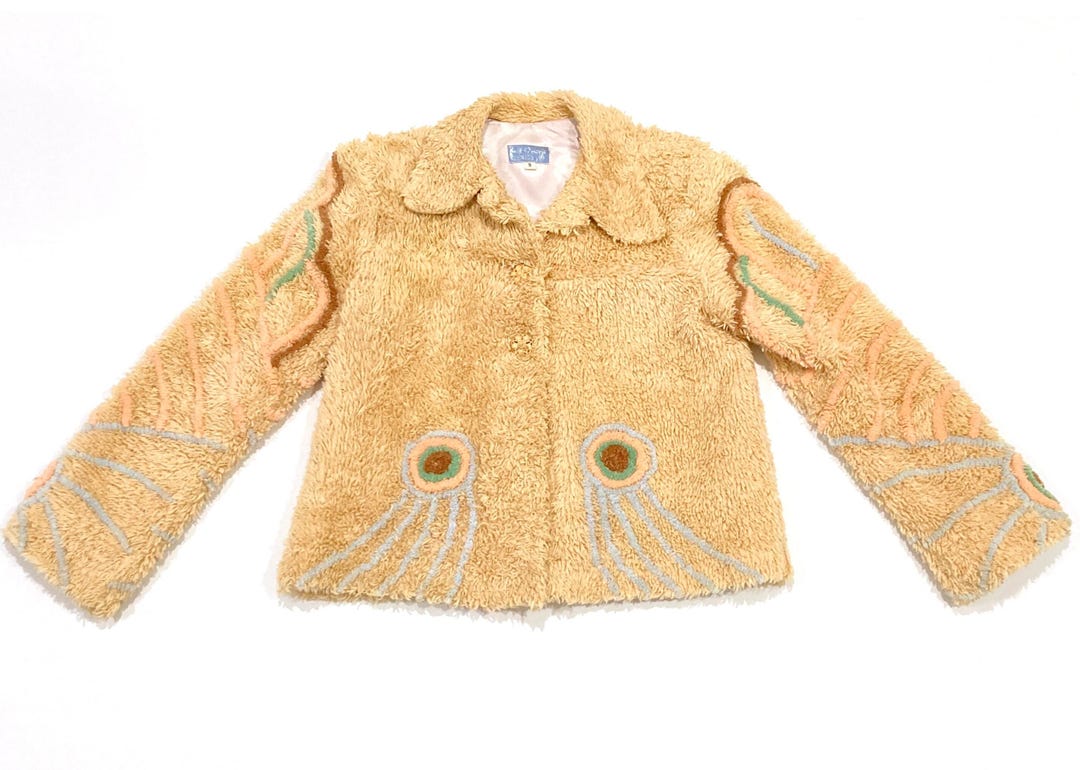 Chenille Jacket by Ruff N' Ready Underware Vintage 1970s - Size Small ...