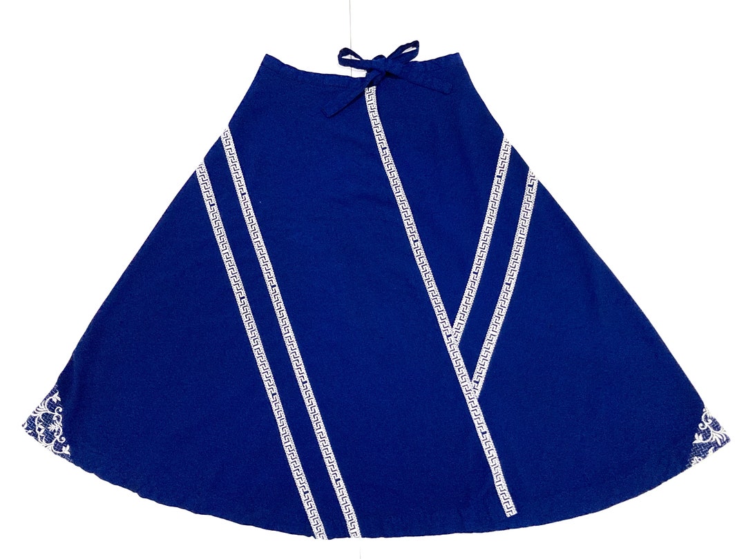 Greek Wrap Skirt by El Kotsiris Made in Greece Vintage - Etsy