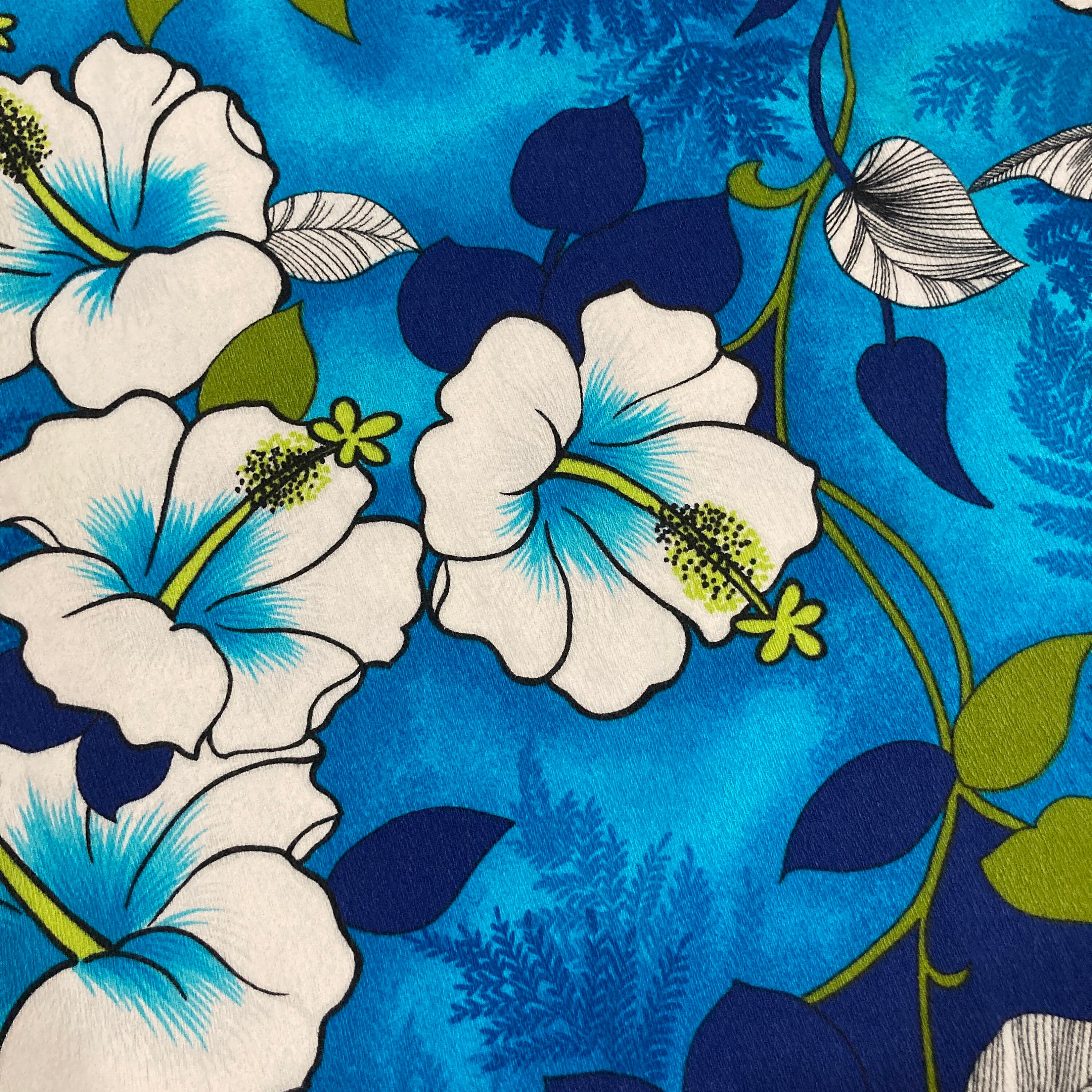 Hawaiian Dress by Pomare of Hawaii - Vintage 1960's Cotton Barkcloth ...