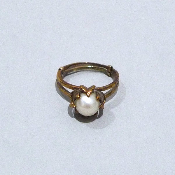 Faux Pearl Ring - Etsy
