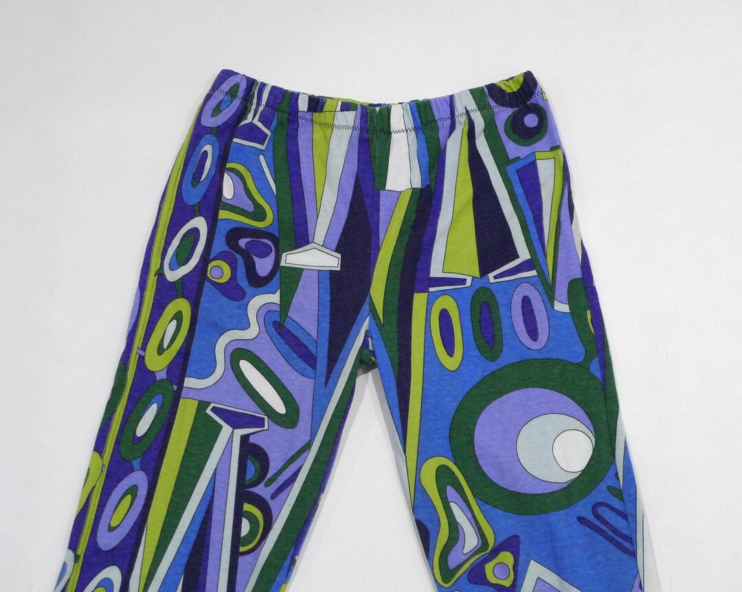 Vintage Psychedelic Leggings 1990s / Footless Tights / 1960s 1970s ...