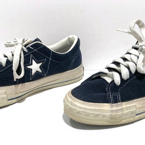 Converse One Star - Blue Suede - 1990s - Men's Size 7 All Star ...