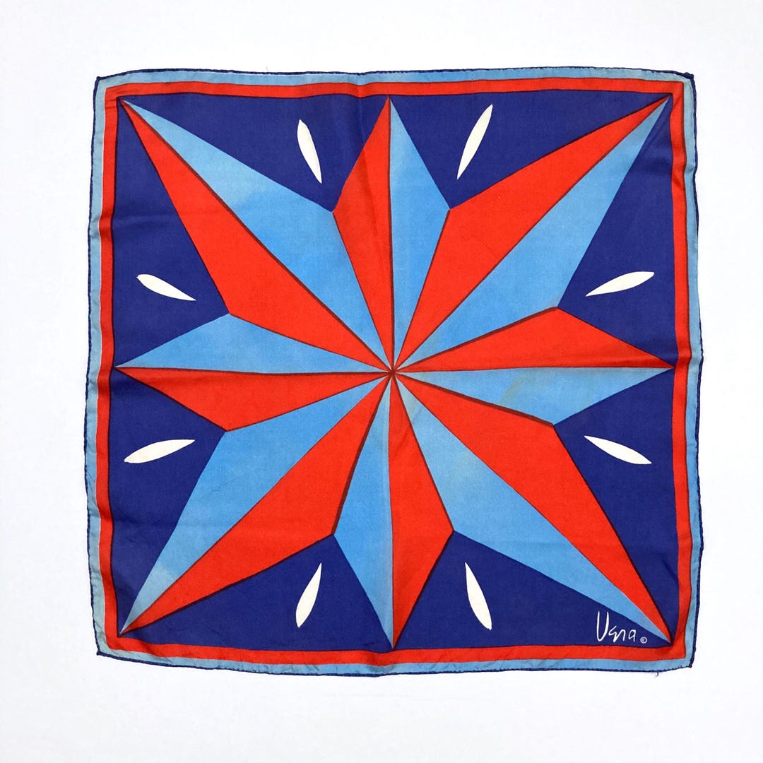 Vera Silk Scarf - Hand Rolled - Vintage 1970's Vera ( Neumann ...