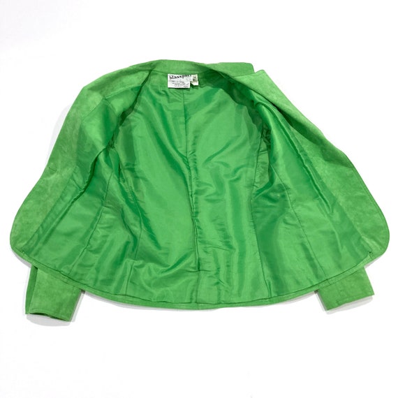 Bill Blass Ultrasuede Suite - Green Jacket and Skirt … - Gem