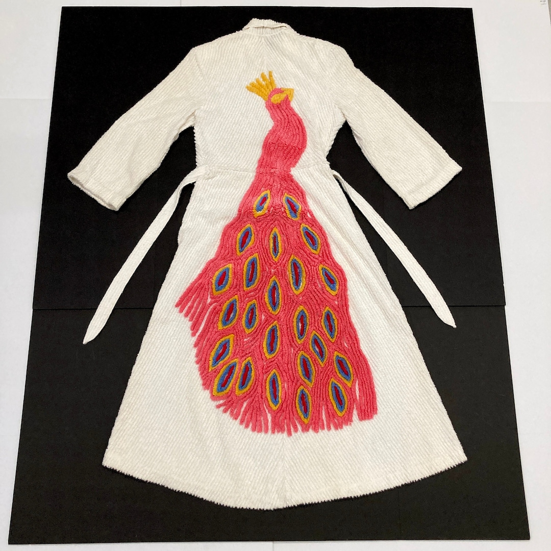 Peacock Chenille Robe Vintage 1950's Women's Size Small / Full Length ...