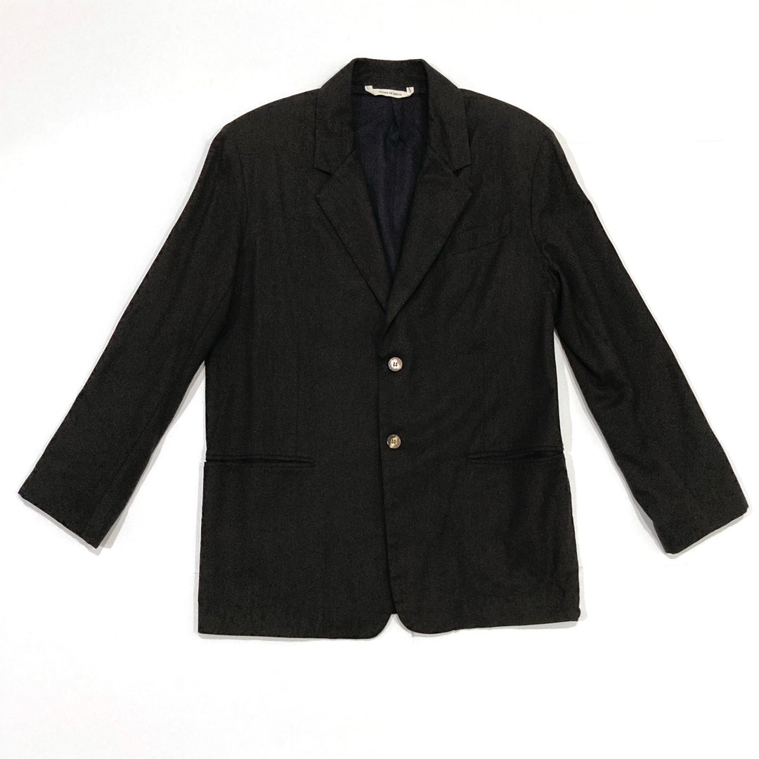 Willi Smith Willi Wear Blazer - Vintage Late 1980's Black Jacket / Men ...