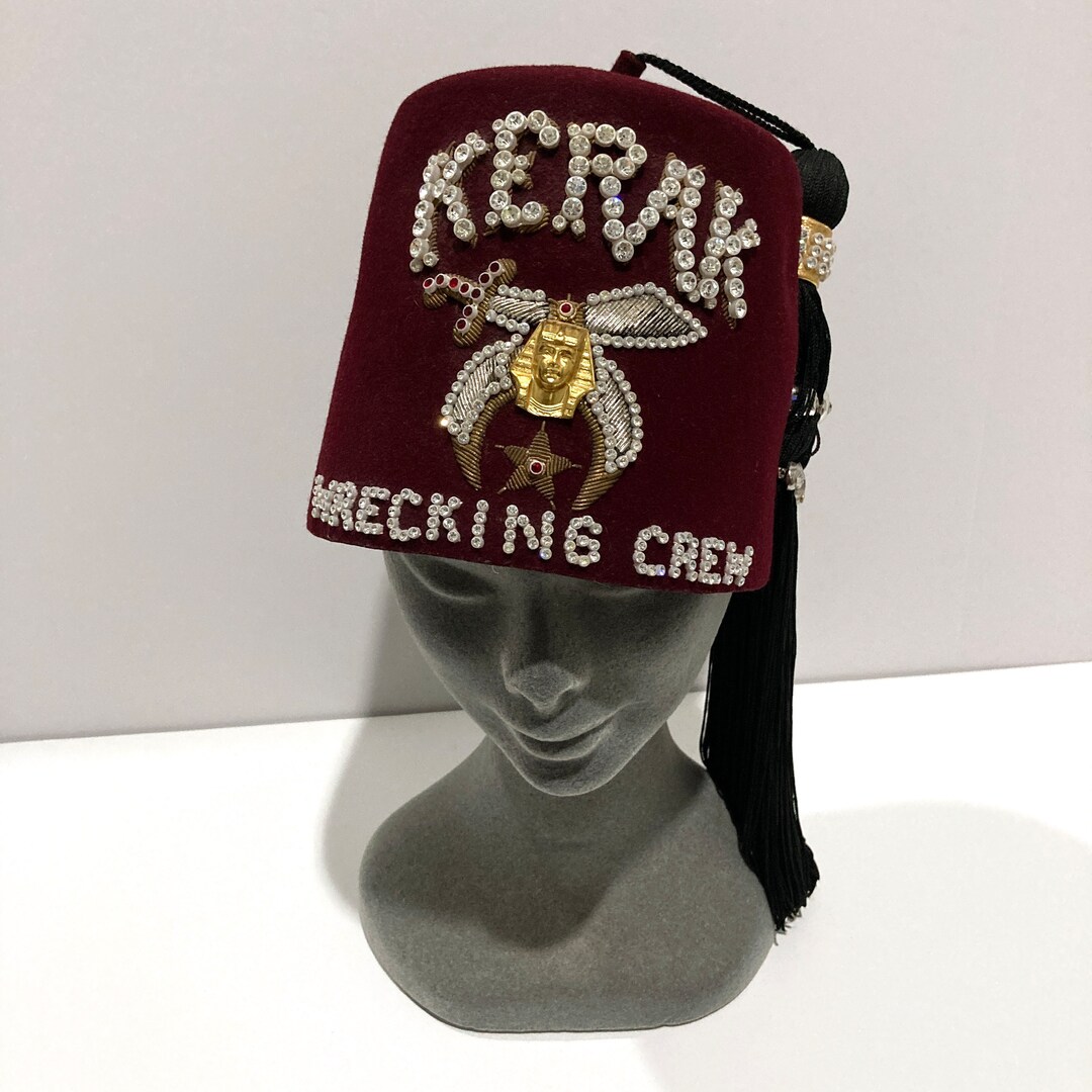 Shriner Fez Kerak Wrecking Crew Masonic Temple Cap Hat With Tassel ...