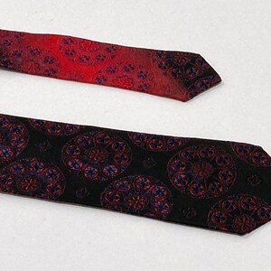 Gentry Skinny Tie Gothic Regency Floral Pattern 1950s 1960s - Etsy