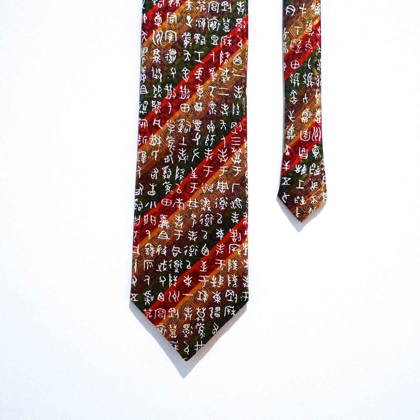 Tribal Print Tie 1990s Vintage Rainbow With Abstract Drawings - Etsy