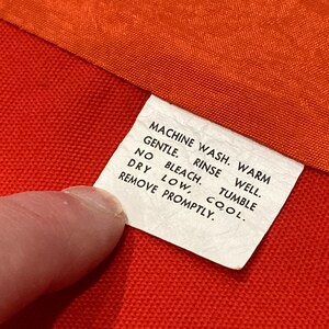 Red Orange Jacket Vintage 60's Coat Mod Hippie Retro Rain Repellant ...