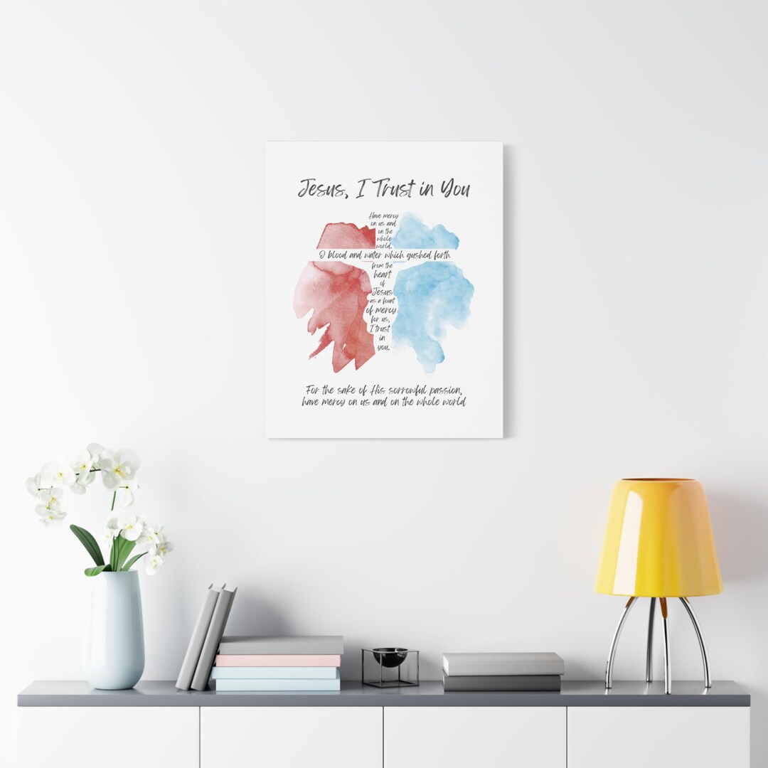 Divine Mercy Canvas Print – Catholic Inspirational Wall Art - Etsy