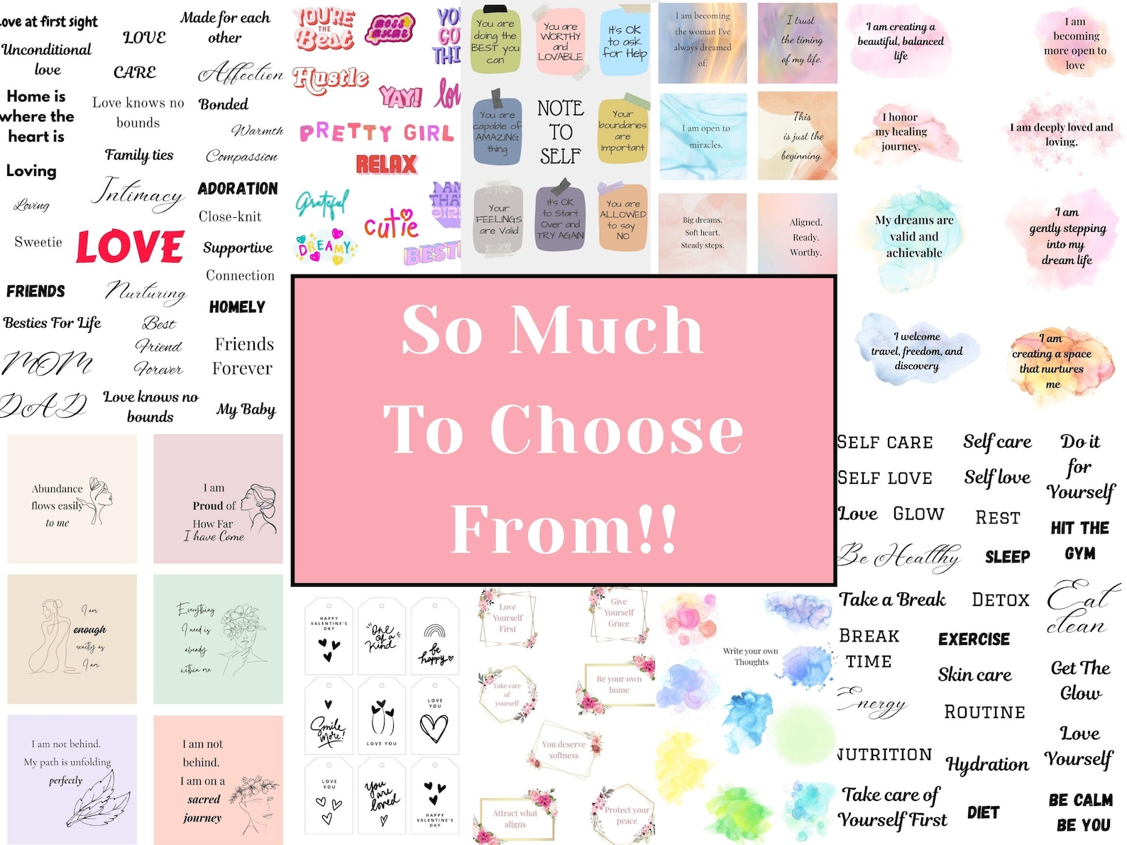 Printable Vision Board Kit: 2026-2027 Goals, Manifestation (digital ...