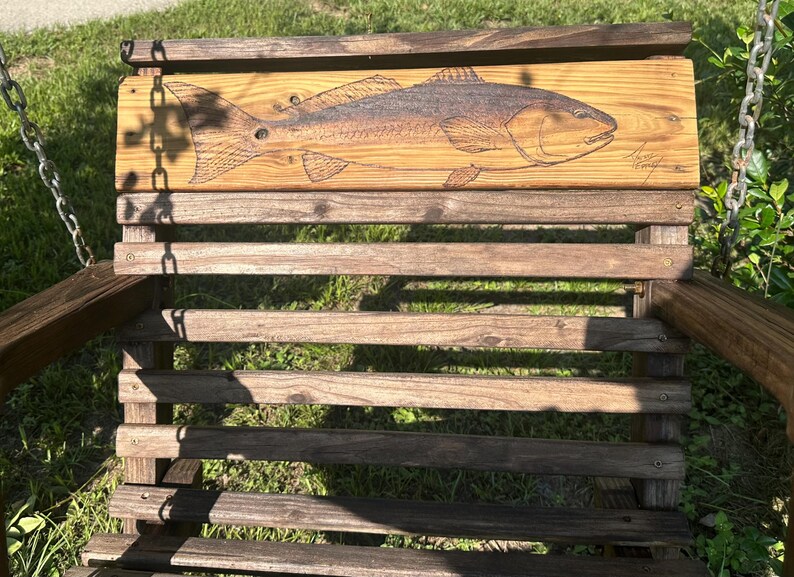 Custom Wood Burned Fish - Etsy