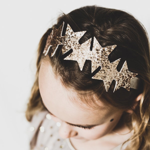 Silver Star Headband - Etsy