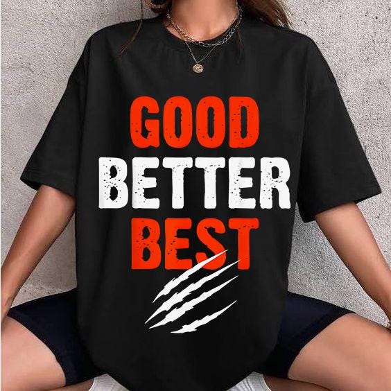 Good Better Best PNG Bundle, Motivational Quote Cliparts, Digital ...