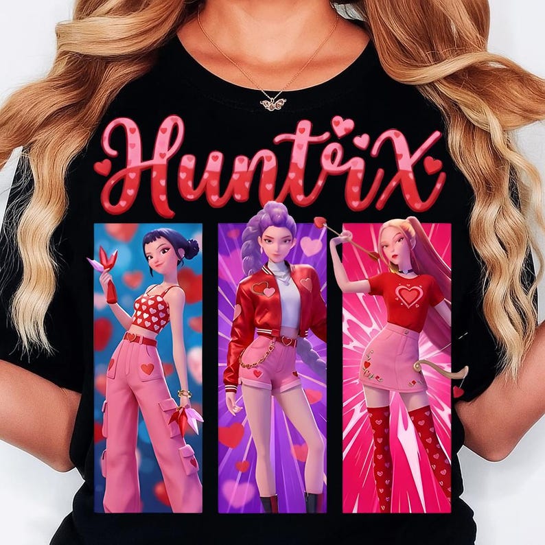Valentine Kpop Huntrix PNG Bundle, 32 Romantic K-pop Clipart, Cute Love ...
