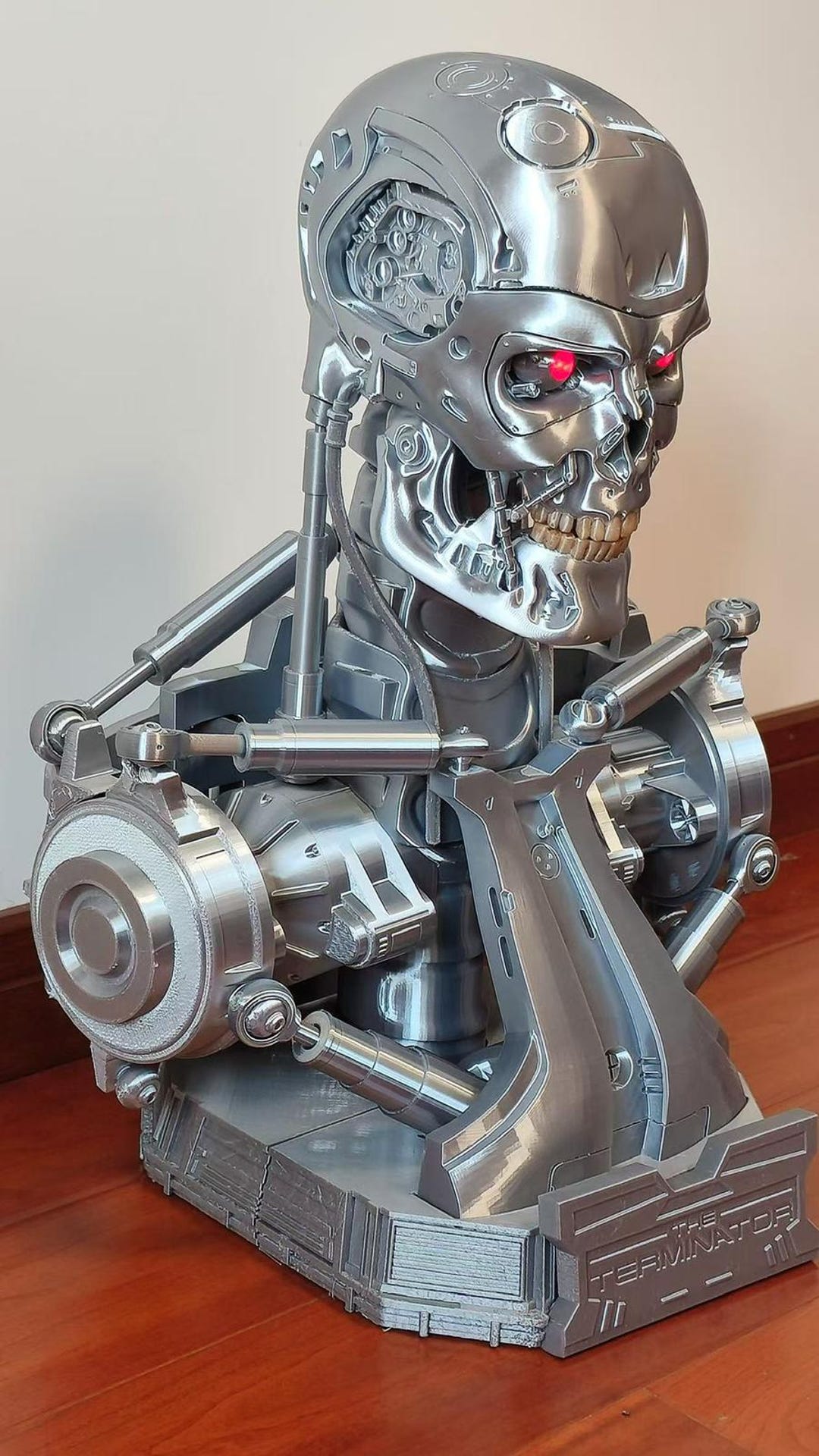 3d Print T2 T800 Terminator LED Robot Bust 1/1 1/1.5 Sclae Not for ...