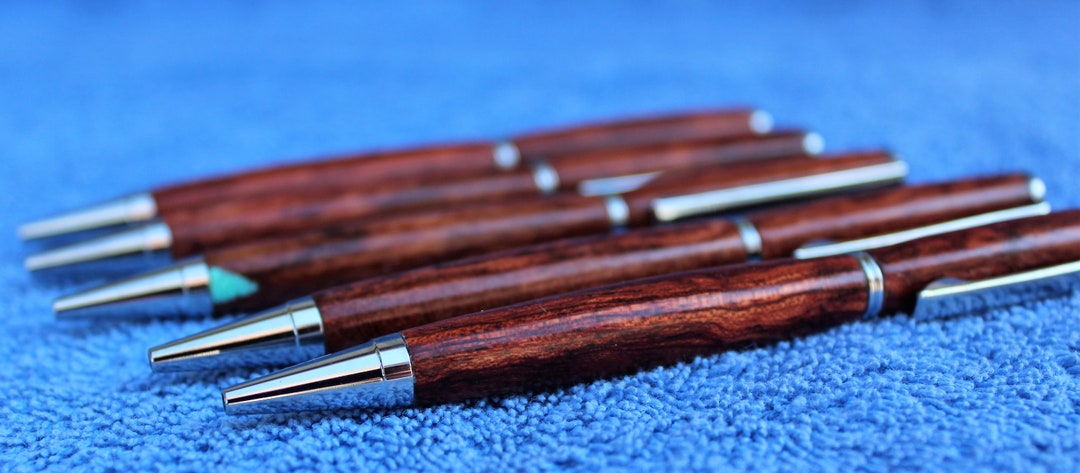07SL Waterfall Bubinga Chrome Twist Pen - Etsy
