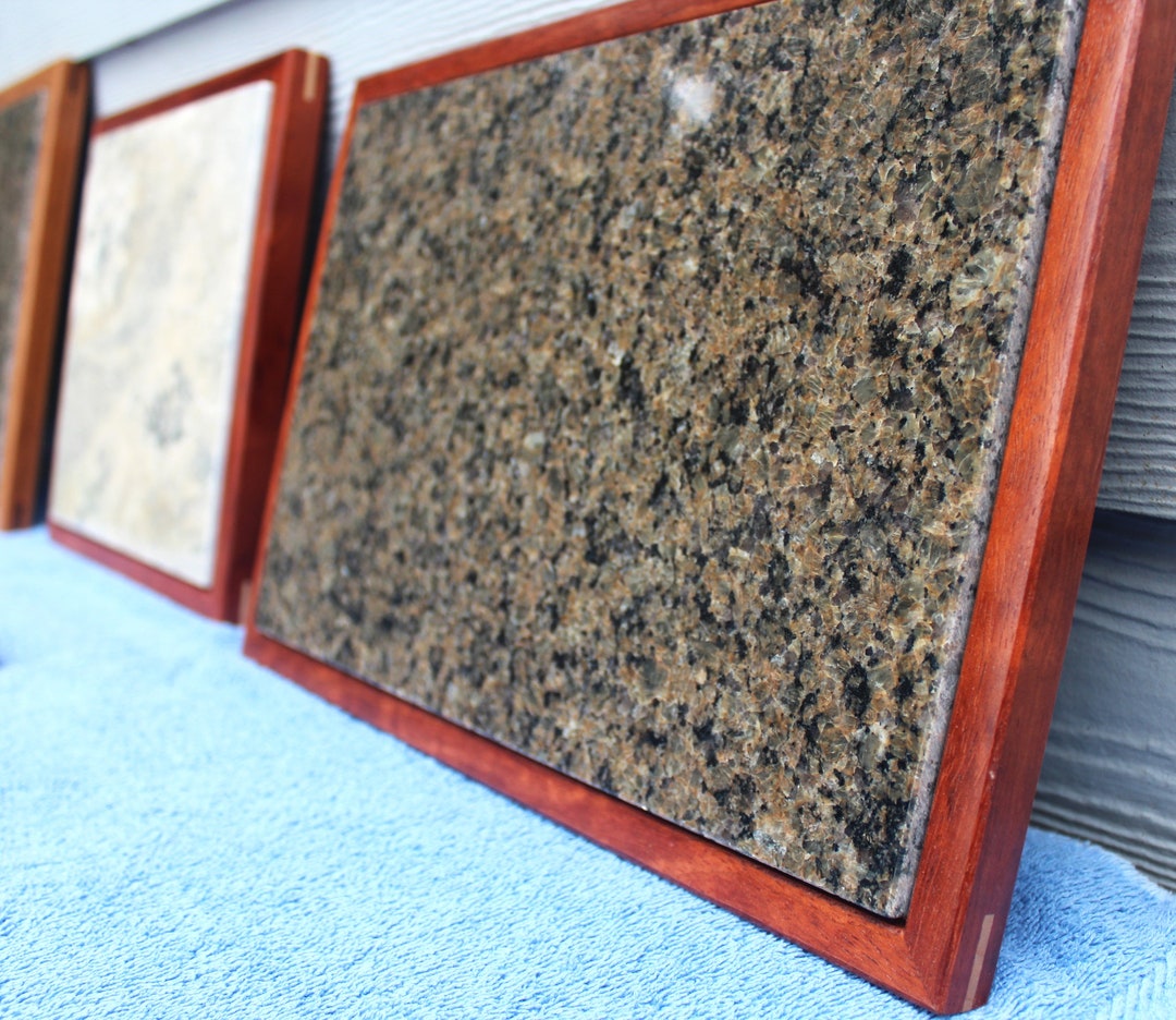 03T Marble and Granite Wood Coasters and Trivets (hot Pads) - Etsy