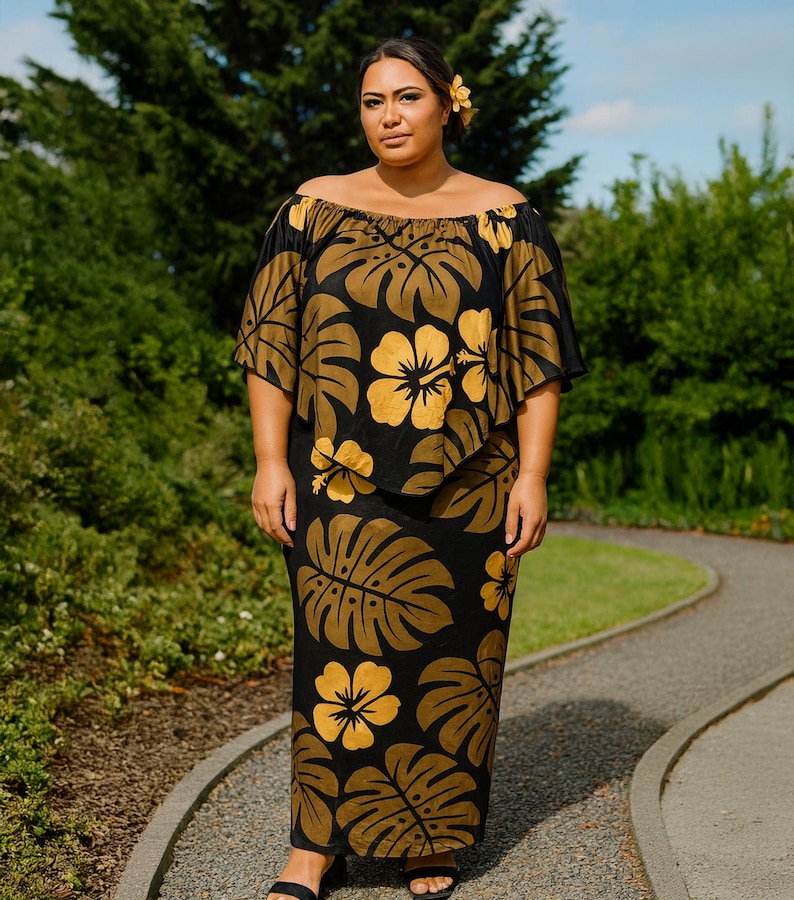 Tropical Pacific Island Overlay Dress – Flowy, Comfortable & Vibrant ...