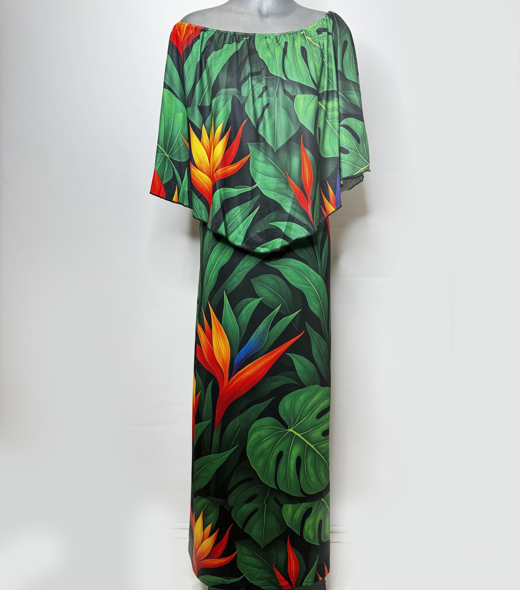 Tropical Pacific Island Overlay Dress – Flowy, Comfortable & Vibrant ...