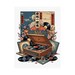 Vinyl Music Poster Wall Art, Japanese Style Retro Matte Vertical ...