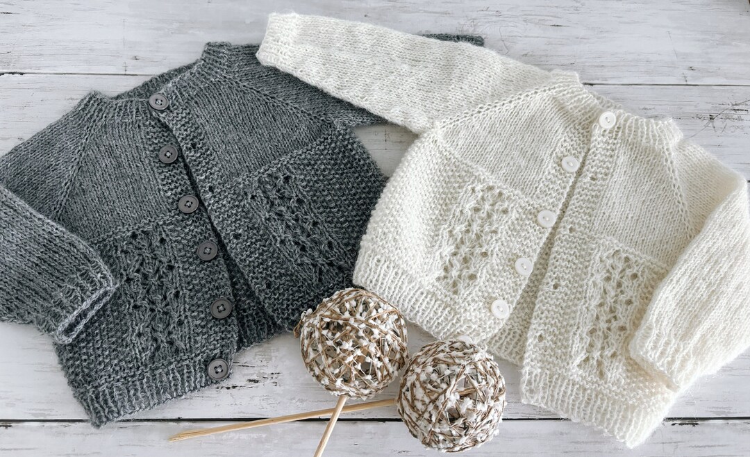 Mary Cardigan Knitting Pattern, English - Etsy