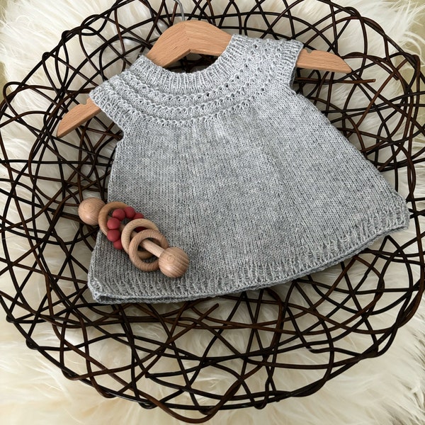 Girls Knit Dress Pattern - Etsy