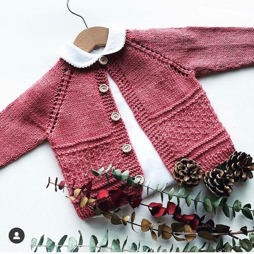 Fisherman's Rib Cardigan for Baby Toddler Knitting Pattern - Etsy UK