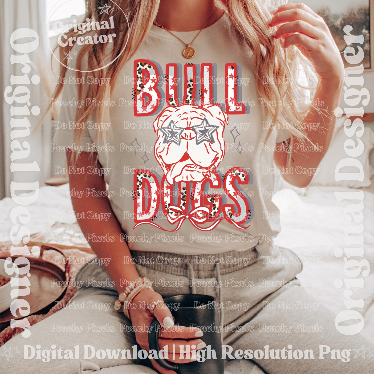 Preppy Bulldogs Georgia Football Png - Etsy