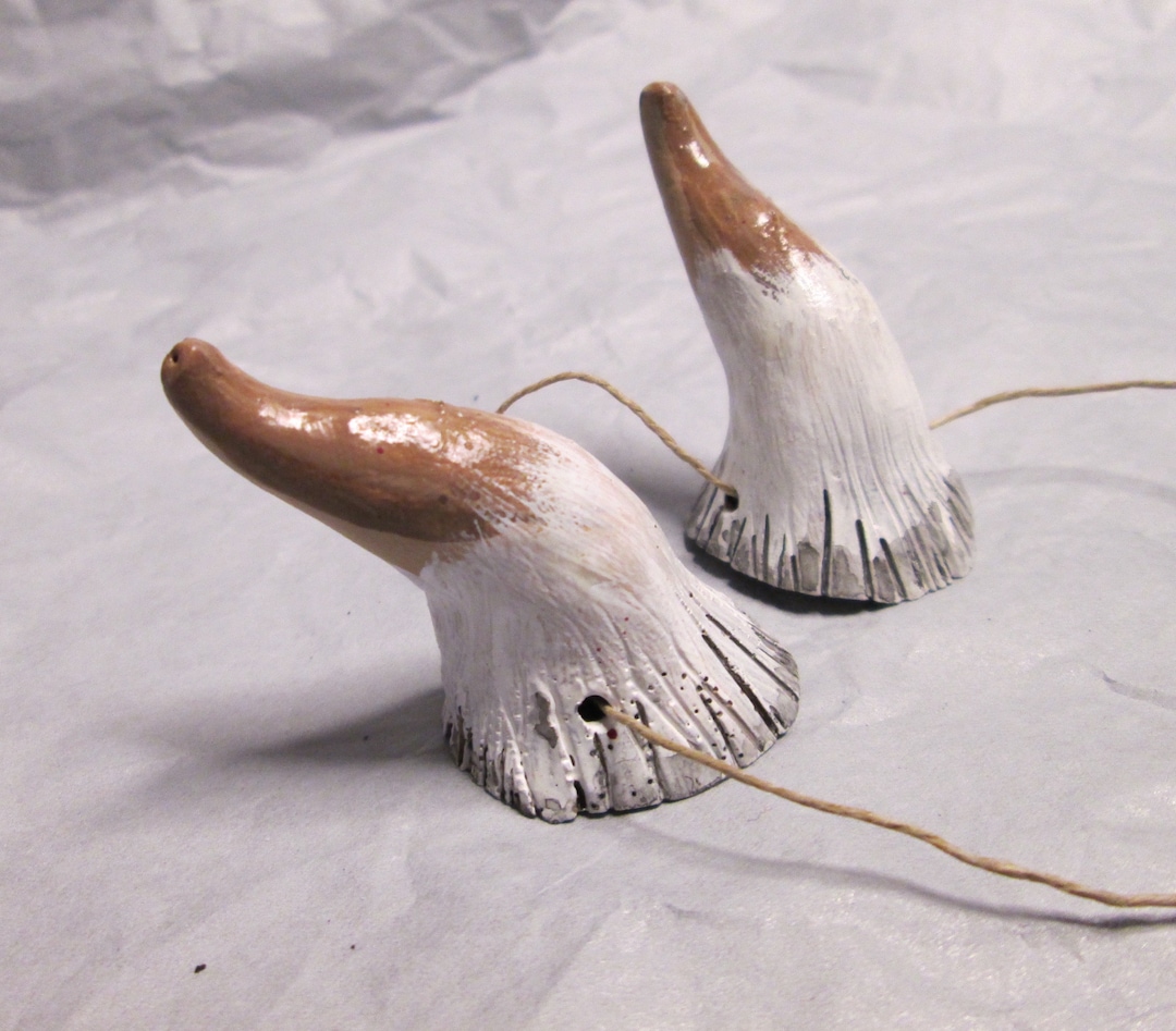 Tiny Horns, Cute Horns, Handmade Horns, Mini Horns, Hand Sculpted ...