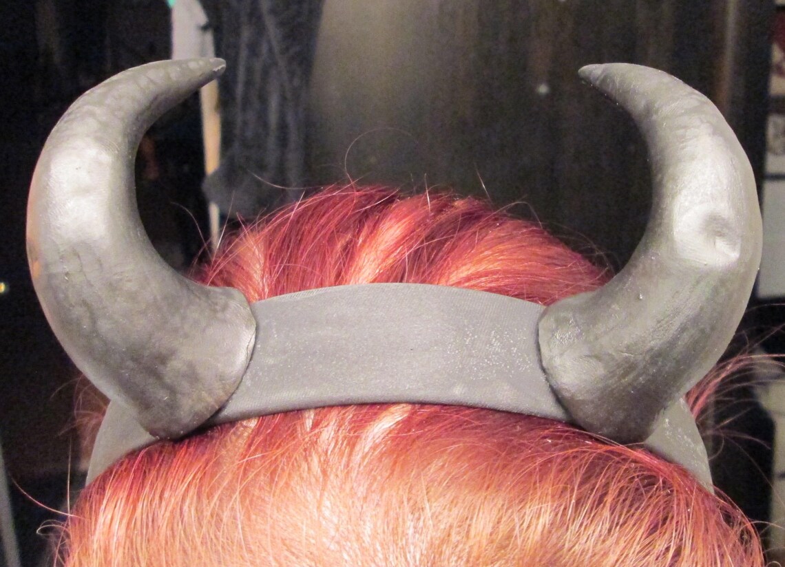 Curved Small Bull Horns Handmade Satyr Horns Wearable - Etsy