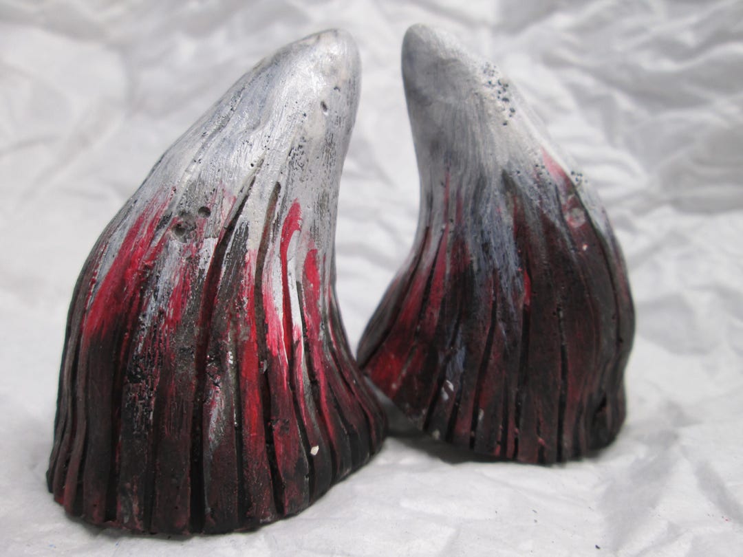 Quick Shipping, Red Costume Horns, Small Horns, Thick Base, Little ...
