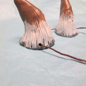 Small Pan Costume Horns, Hand Painted, Natural Color, Bone Colors ...