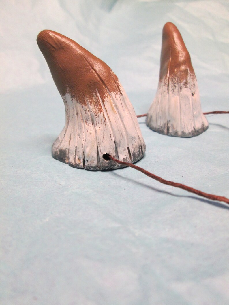 Small Pan Costume Horns Hand Painted Natural Color Bone - Etsy