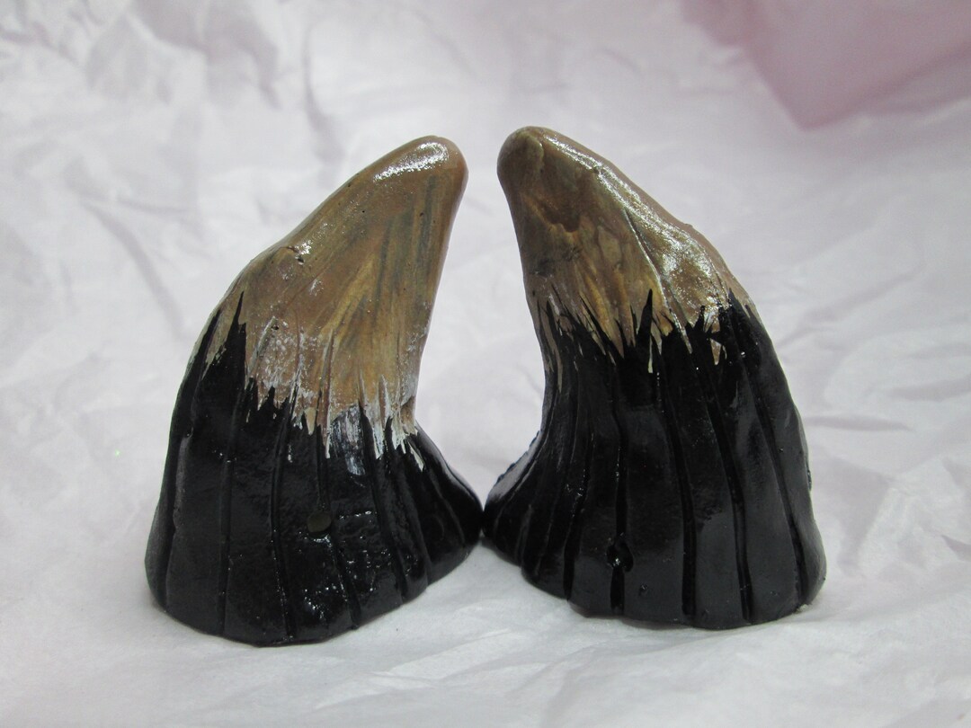 Small Pan Costume Horns, Hand Painted, Natural Color, Bone Colors ...