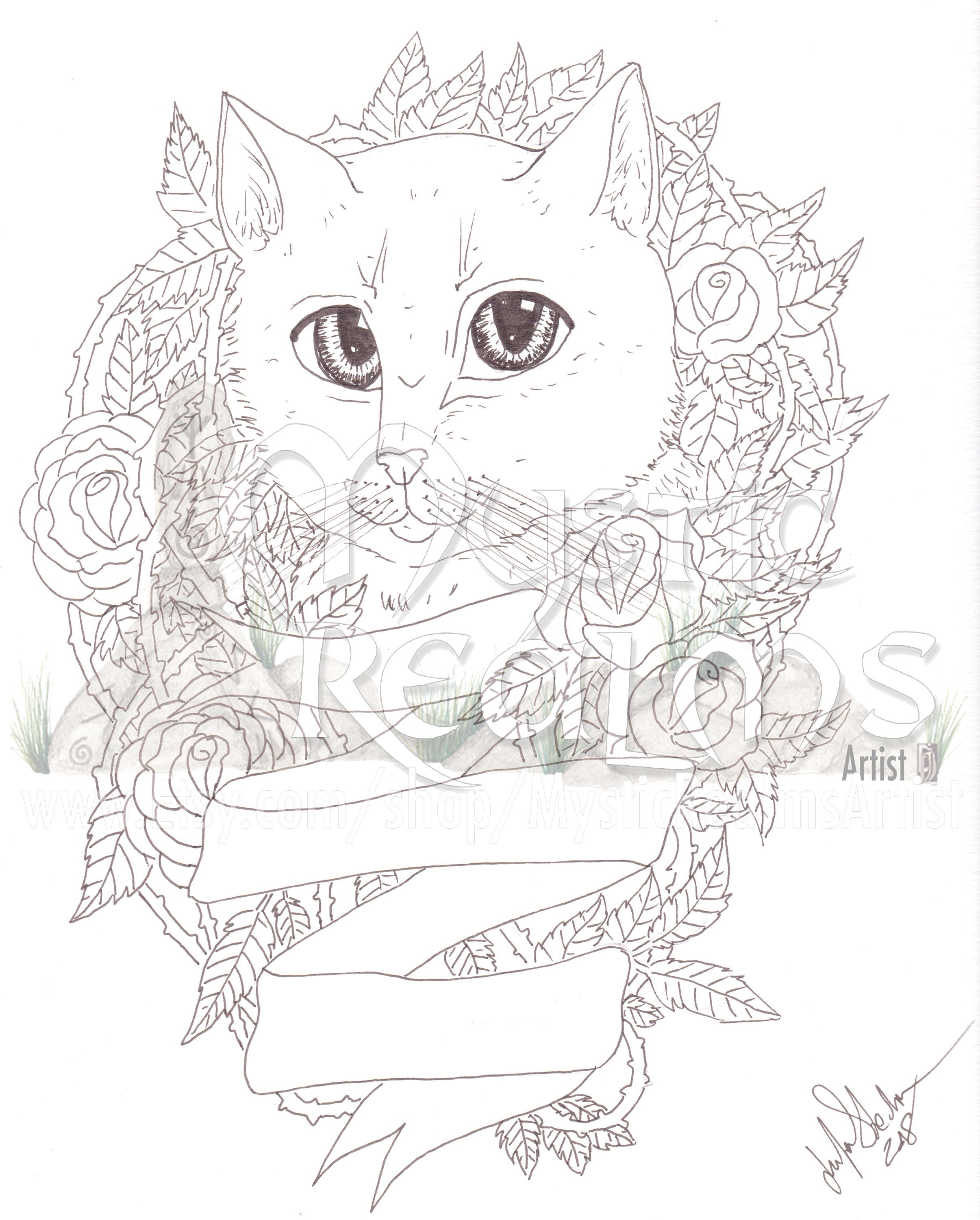 Cat Eyes Coloring Pages