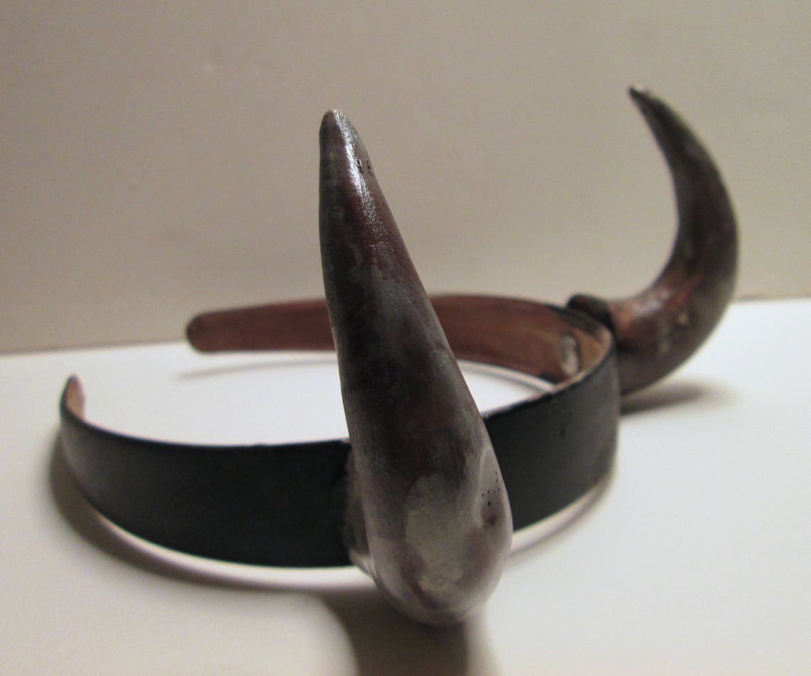 Curved Small Bull Horns Handmade Satyr Horns Wearable - Etsy