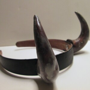 Curved, Small Bull Horns, Handmade, Satyr Horns, Wearable Costume Horns ...