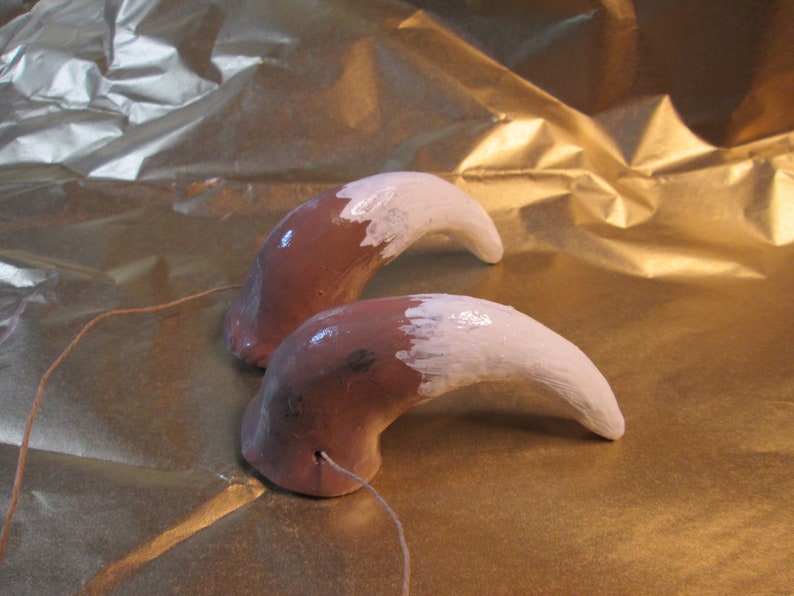 Curved Small Bull Horns Handmade Satyr Horns Wearable | Etsy