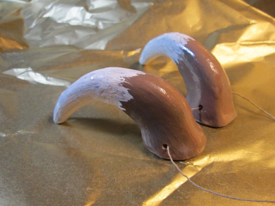 Curved Small Bull Horns Handmade Satyr Horns Wearable - Etsy