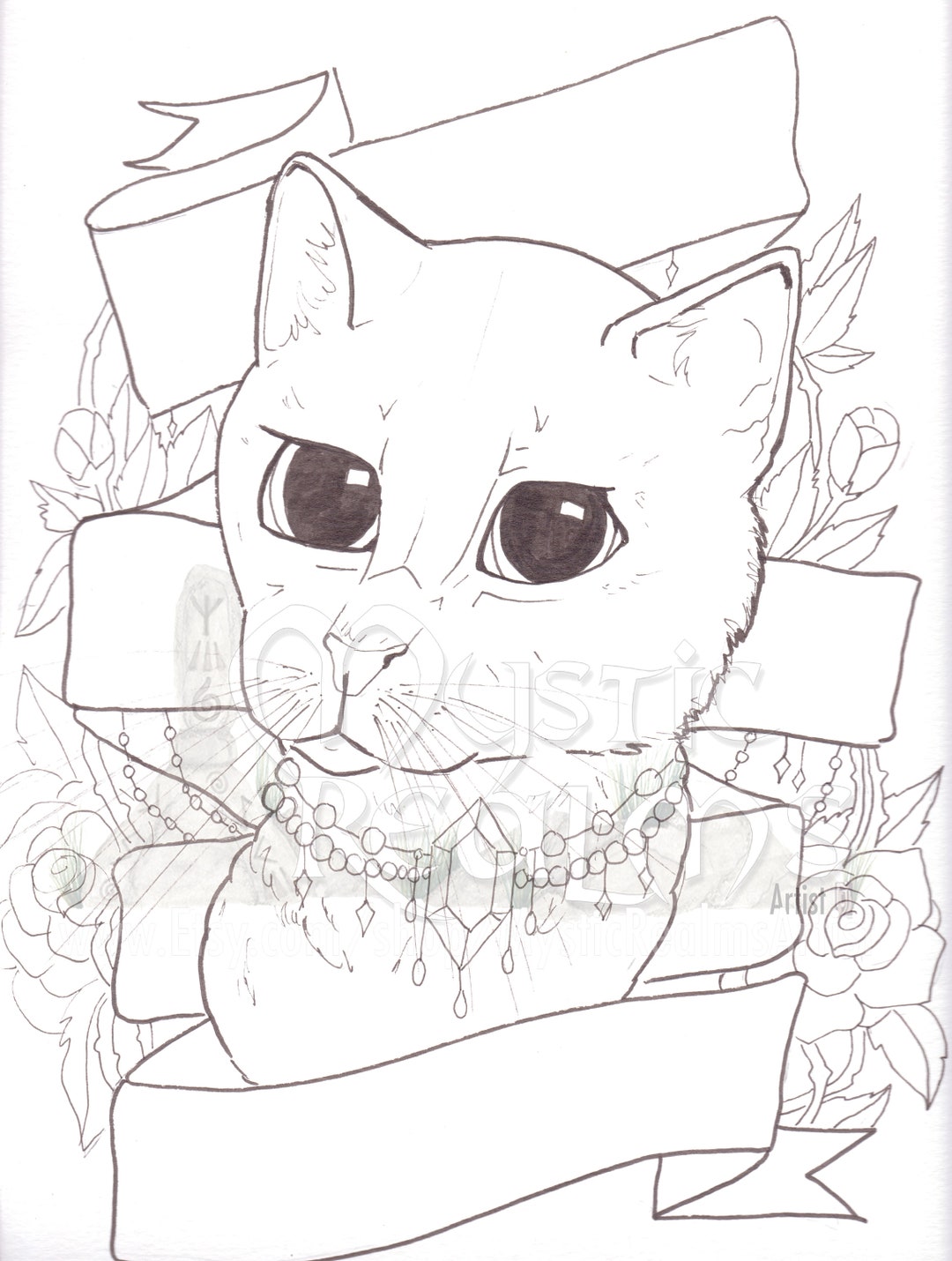 Naughty Cat, Trouble Maker, Coloring Page Download, Tattoo Cat, Cat Art ...
