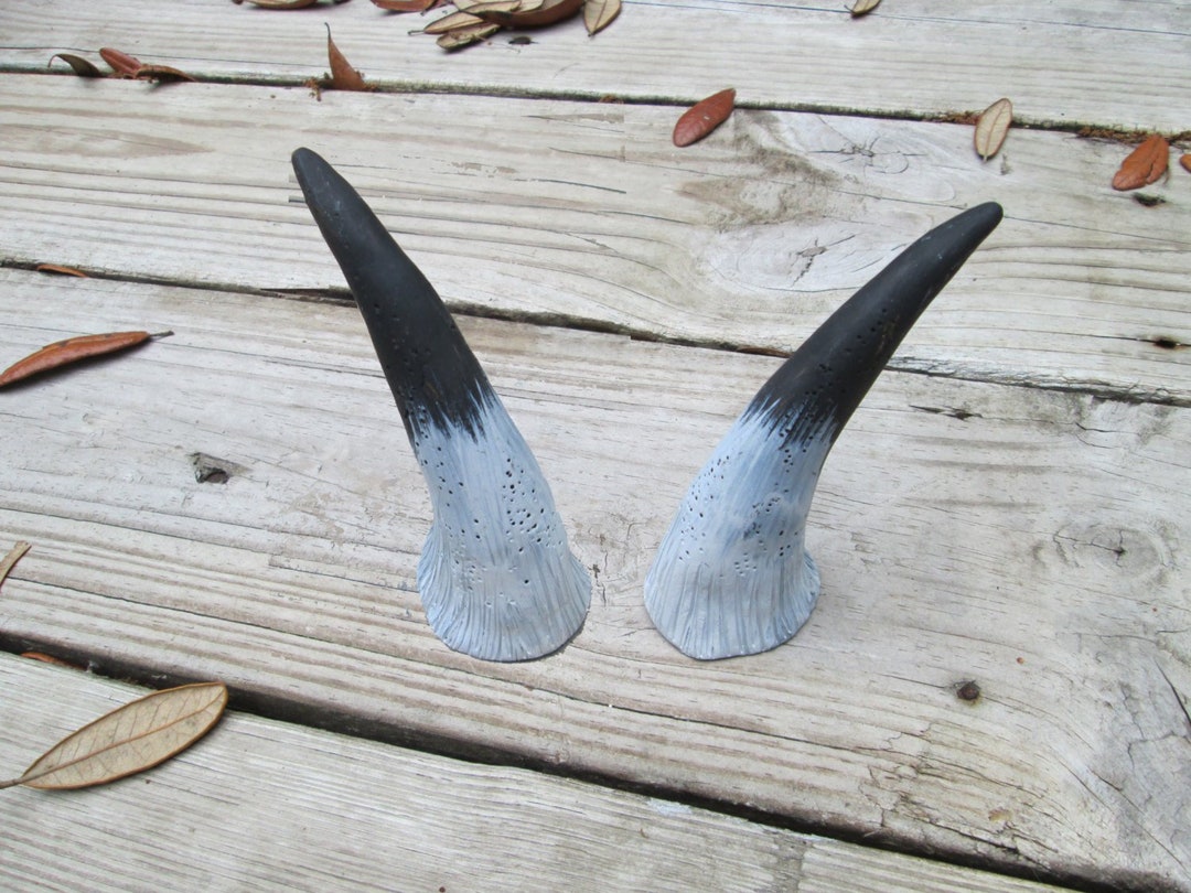 Handmade Resin Costume Horns: Small Cosplay Devil Horns, Color Choices ...