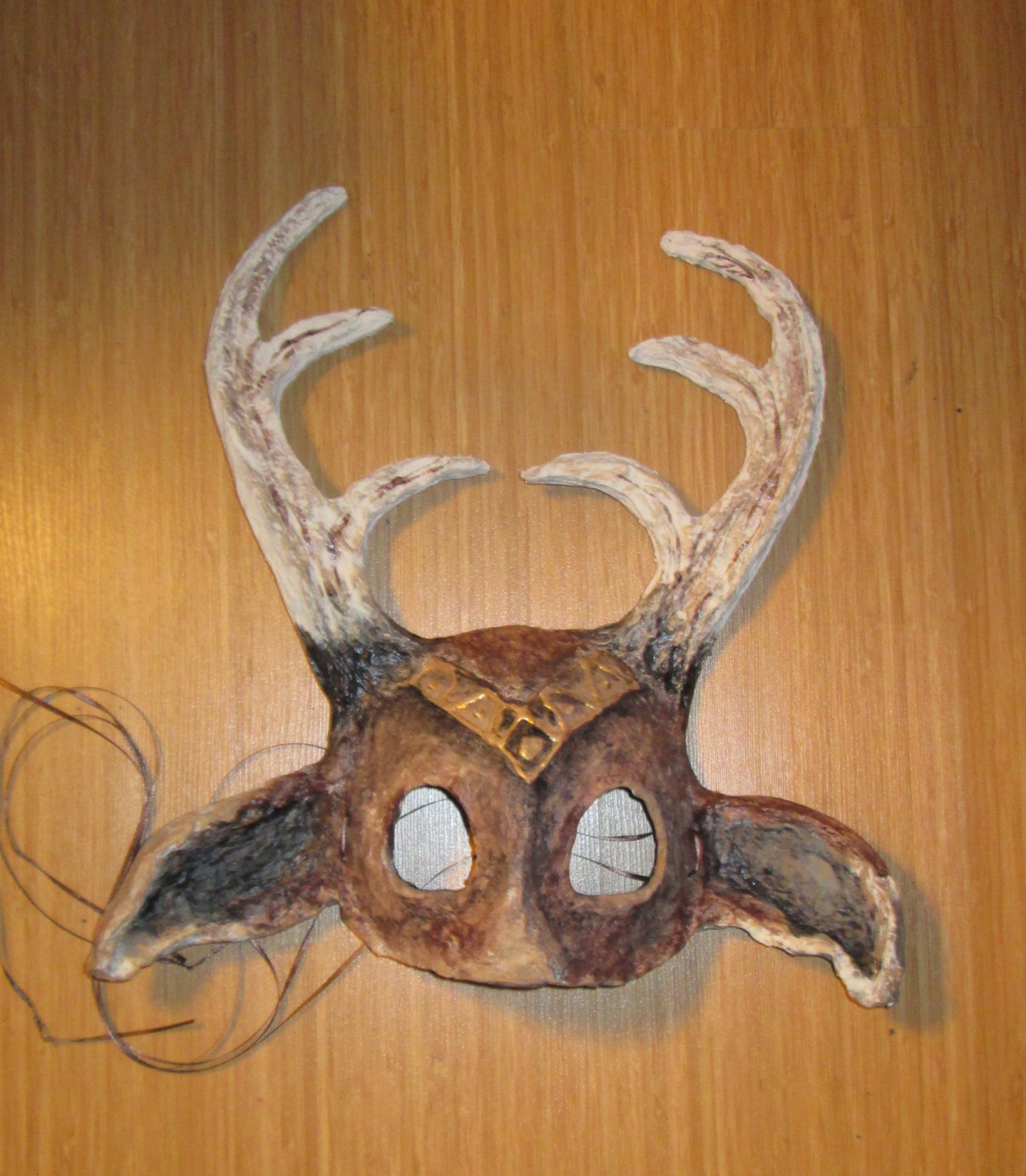 Ooak Deer Mask Satyr Antlers Handmade Ooak Halloween - Etsy