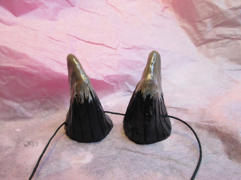 Small Pan Costume Horns Hand Painted Natural Color Bone - Etsy