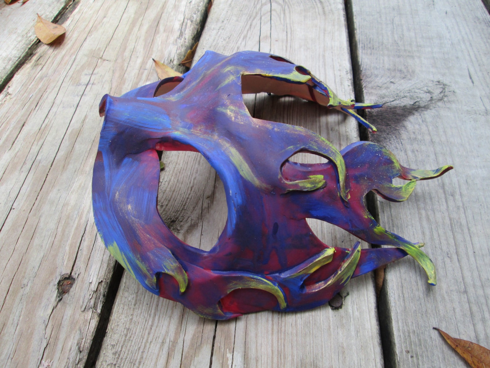 Handmade Resin Masquerade Mask: Flame Design, Mardi Gras Costume - Etsy