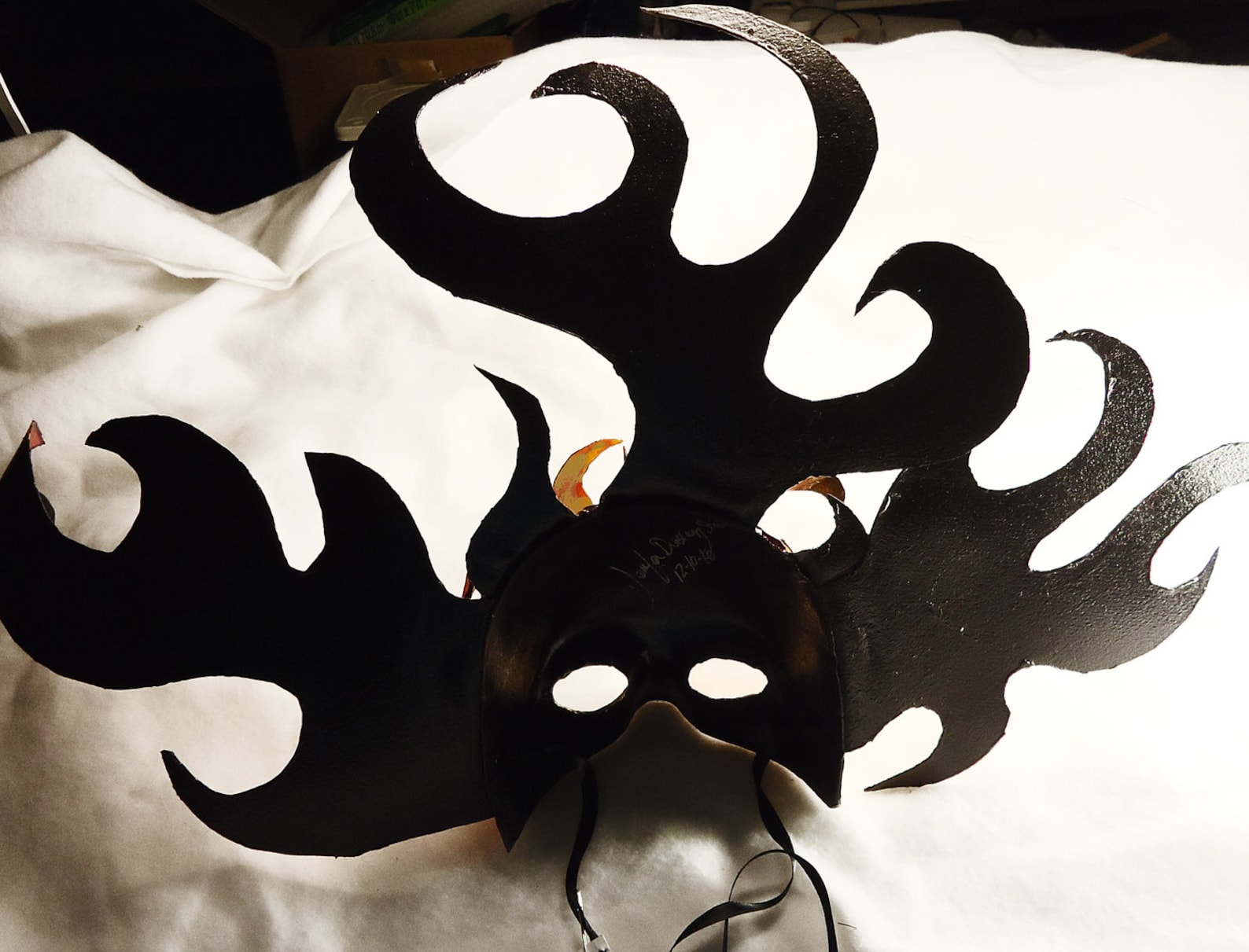 One of a Kind Mask Masquerade Mask OOAK Halloween Fire | Etsy