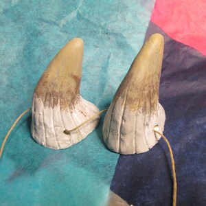 Small Pan Costume Horns, Hand Painted, Natural Color, Bone Colors ...