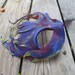 Handmade Resin Masquerade Mask: Flame Design, Mardi Gras Costume - Etsy